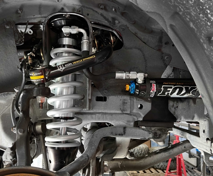 Fox Shock Kit: 05-23 Toyota Tacoma, Front 2.5 Coilover, Remote Reservoir, 0-1" Lift, 0-2" Lift ...