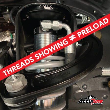 Preload Adjustments on OEM Fit Coilovers - AccuTune Off-Road
