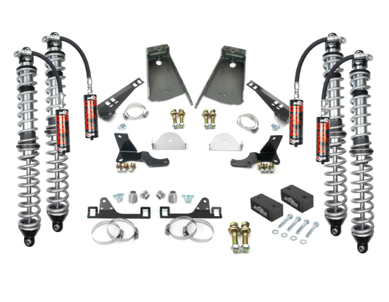 Front & Rear- Weld On Jeep JL 2.5 Coilover Bracket Kit w/Shocks - Fox ...