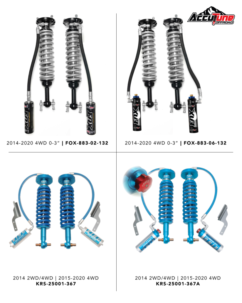 2014-2020 Ford F150 Shock Package - CUSTOM BUILD - AccuTune Off-Road