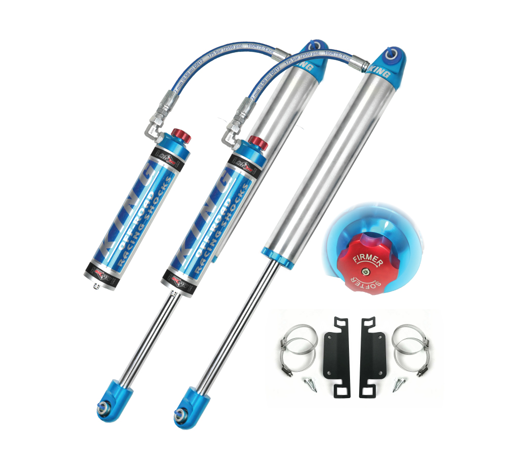 King 2 5 X 12 Remote Reservoir Shocks W Adjusters For ARG Relocation King 2 5 X 12 Remote Reservoir Shocks W Adjusters For ARG Relocation